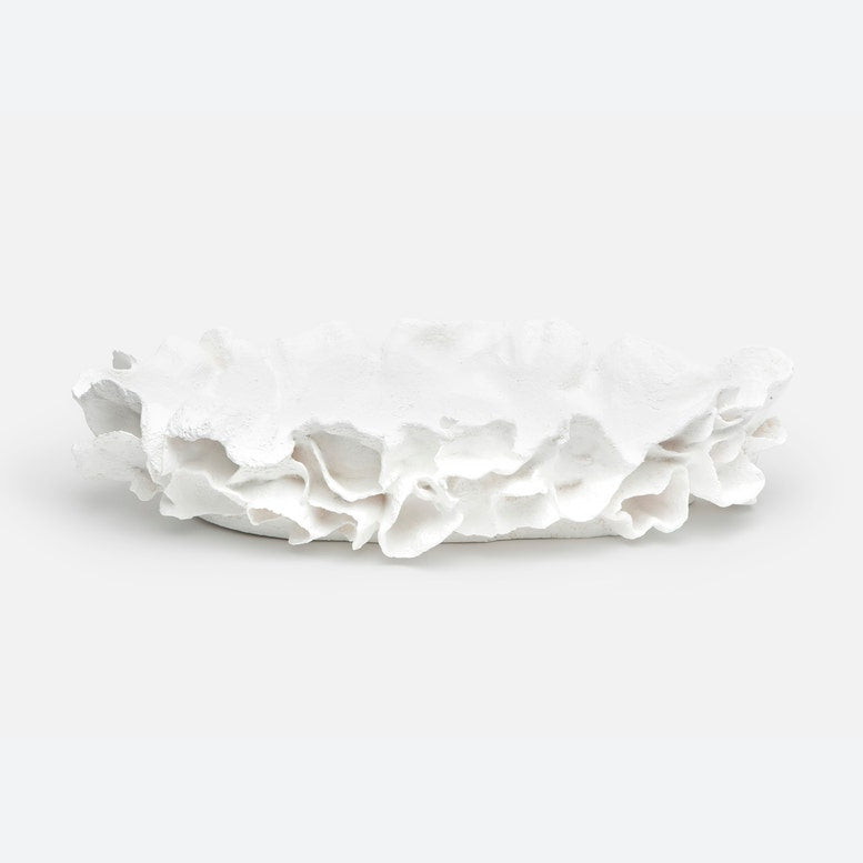 Coco Tray White with Coral - 2 Sizes, 3 Colors – DoublemintHome